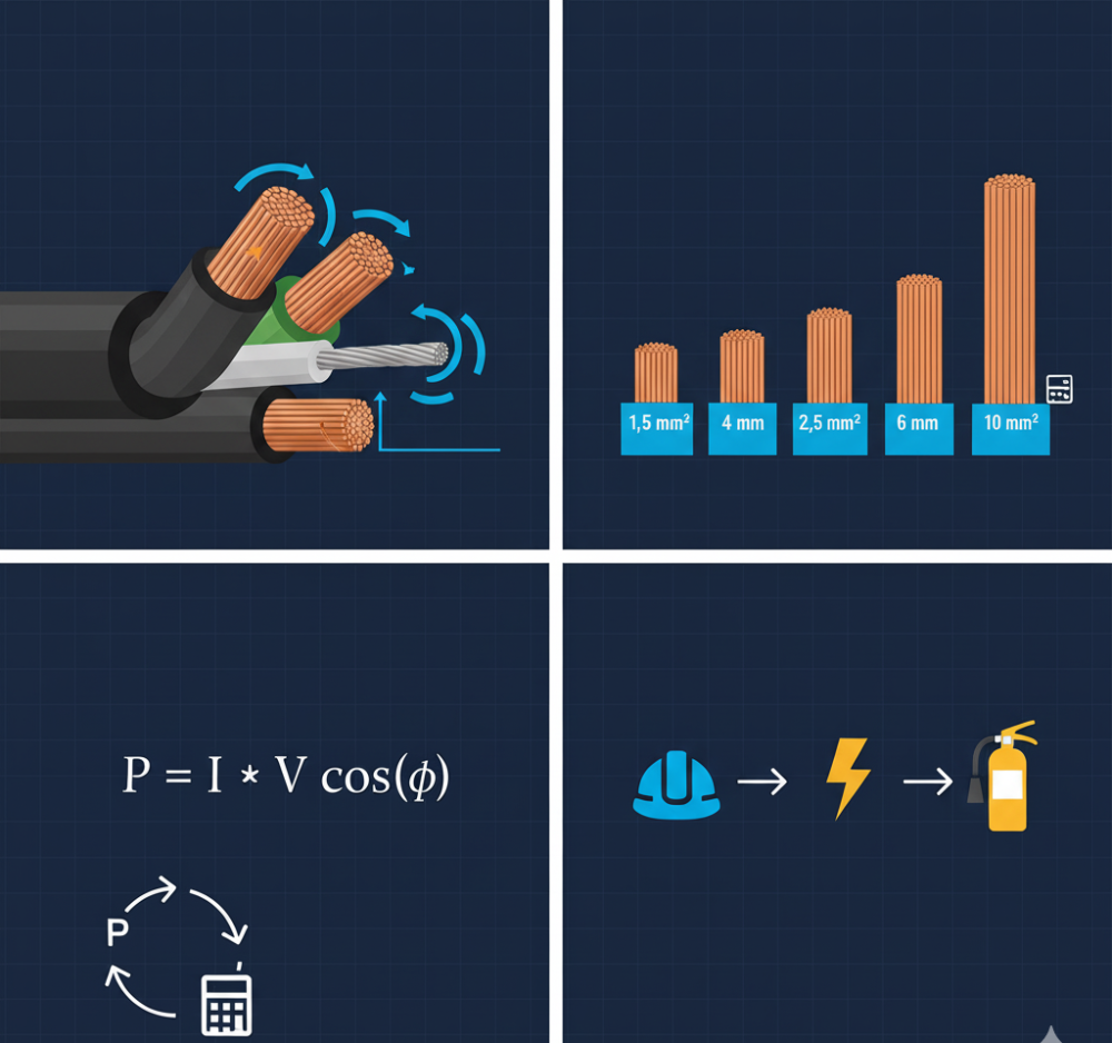 Cable Cross-Section and Current Carrying Capacity: What is it? Safety ...